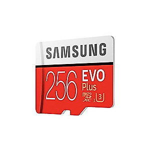 Samsung 256GB EVO Plus Class 10 UHS-I microSDXC U3 with Adapter (MB-MC256GA)