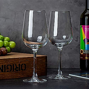 CZUMJJ Wine Glasses Set of 8, 11 Ounce Red White Wine Glassware for Wedding, Party, Dishwasher Safe