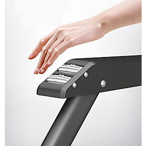 Phil Beauty Household Deck Chair Iron Alloy Balcony Chair 5 Gears Adjustable Leisure Nap with Pillow Portable,Brown