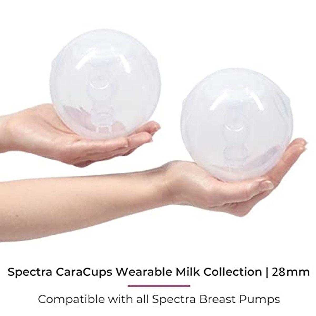 Spectra - CaraCups Wearable Milk Collection - Compatible with Spectra Breast Pumps - 28mm