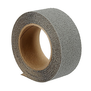 3M Safety-Walk Slip Resistant Tape, 2 in x 15 ft, Anti Slip Grey Tape, Ideal For Slippery & Wet Conditions, Self-Adhesive Backing, Quick & Easy Application, Durable & Long-Lasting (370G-R2X180)