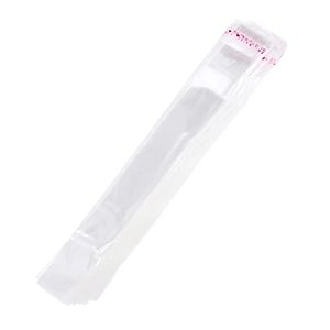 Baluue 500pcs Bags Travel Brush Rod Cellophane Transparent Strip Treat Bakery Pretzel Self-adhesive Cm* Flat Favor Multipurpose Plastic Bag for Resealable Party Self Clear Gift Cello Cm