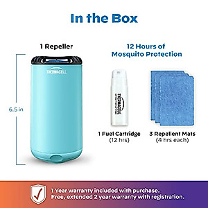 Thermacell Patio Shield Mosquito Repeller; Highly Effective Mosquito Repellent for Patio; No Candles or Flames, DEET-Free, Scent-Free, Bug Spray Alternative; Includes 12-Hour Refill