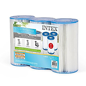 Intex 29000 Swimming Pool Easy Set Type A Replacement Filter Pump Cartridge (3 Pack)