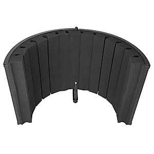 Rockville Large Studio Mic Isolation Shield Vocal Recording Booth (ROCKSHIELD 4)