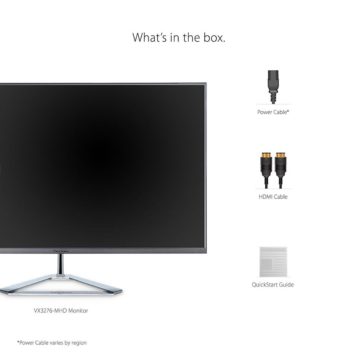 ViewSonic VX3276-MHD 32" 1080p Frameless IPS Monitor with Screen Split Capability HDMI and DisplayPort (Renewed)