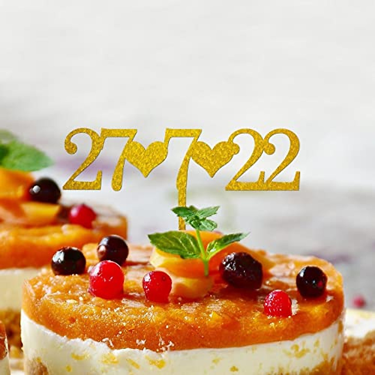 Date Custom Engagement Wedding Caketopper Bride To Be Wedding Party Supplies For Couples Engagement Gifts Gold