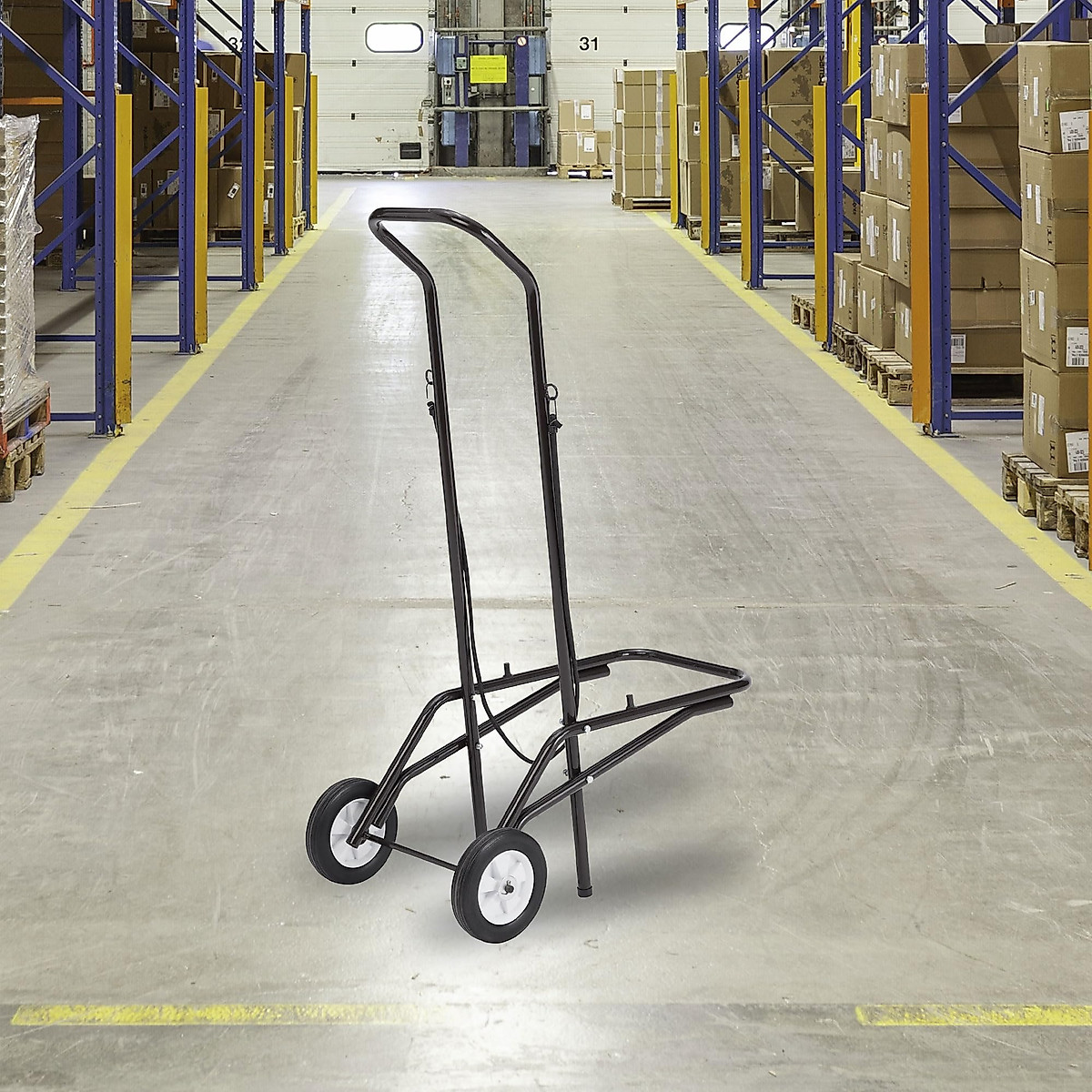 National Public Seating Powder Coated Steel Dolly for 9000 Chair - Dark Brown