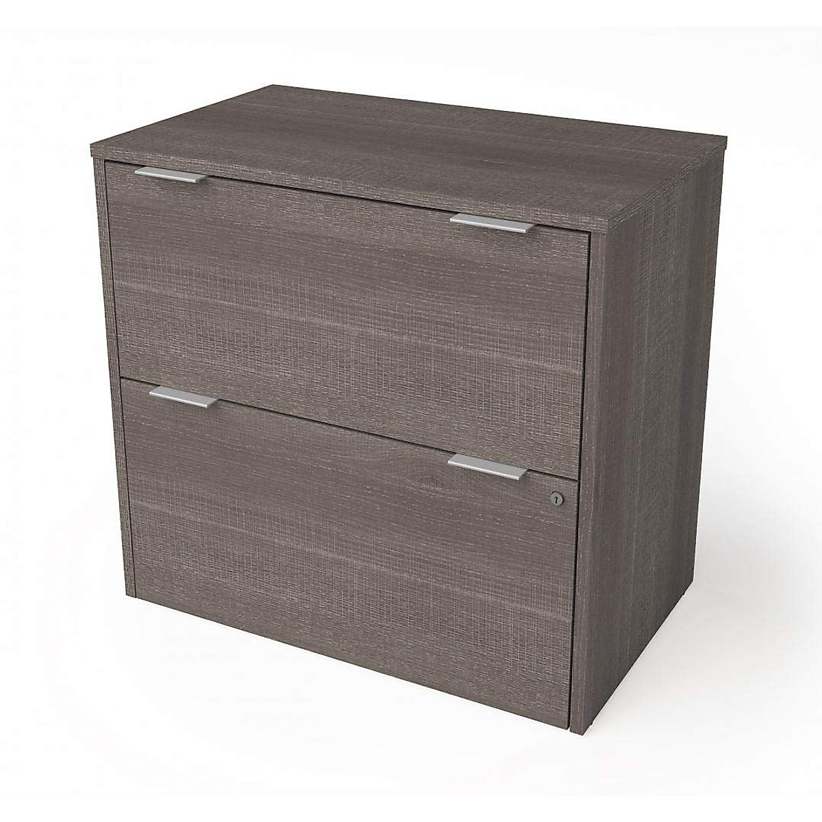 Bestar i3 Plus Lateral File Cabinet, 31W, Bark Grey