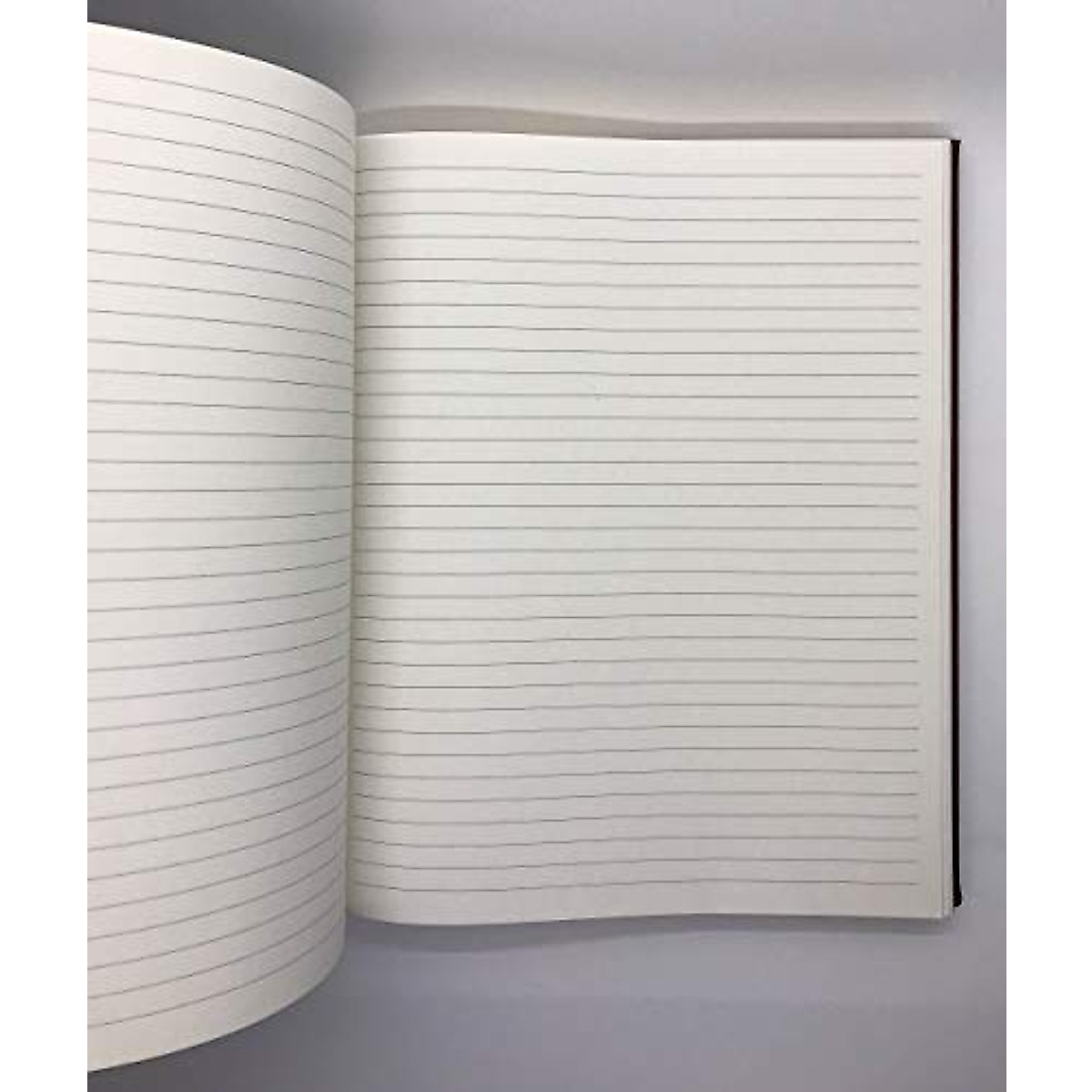 Eccolo Lined Executive Journal Notebook with Gold Edges, 256 Pages of Acid-Free Paper, Hard Cover Realistic Faux Leather, Lay Flat Design (Brown, 8x10 inches)