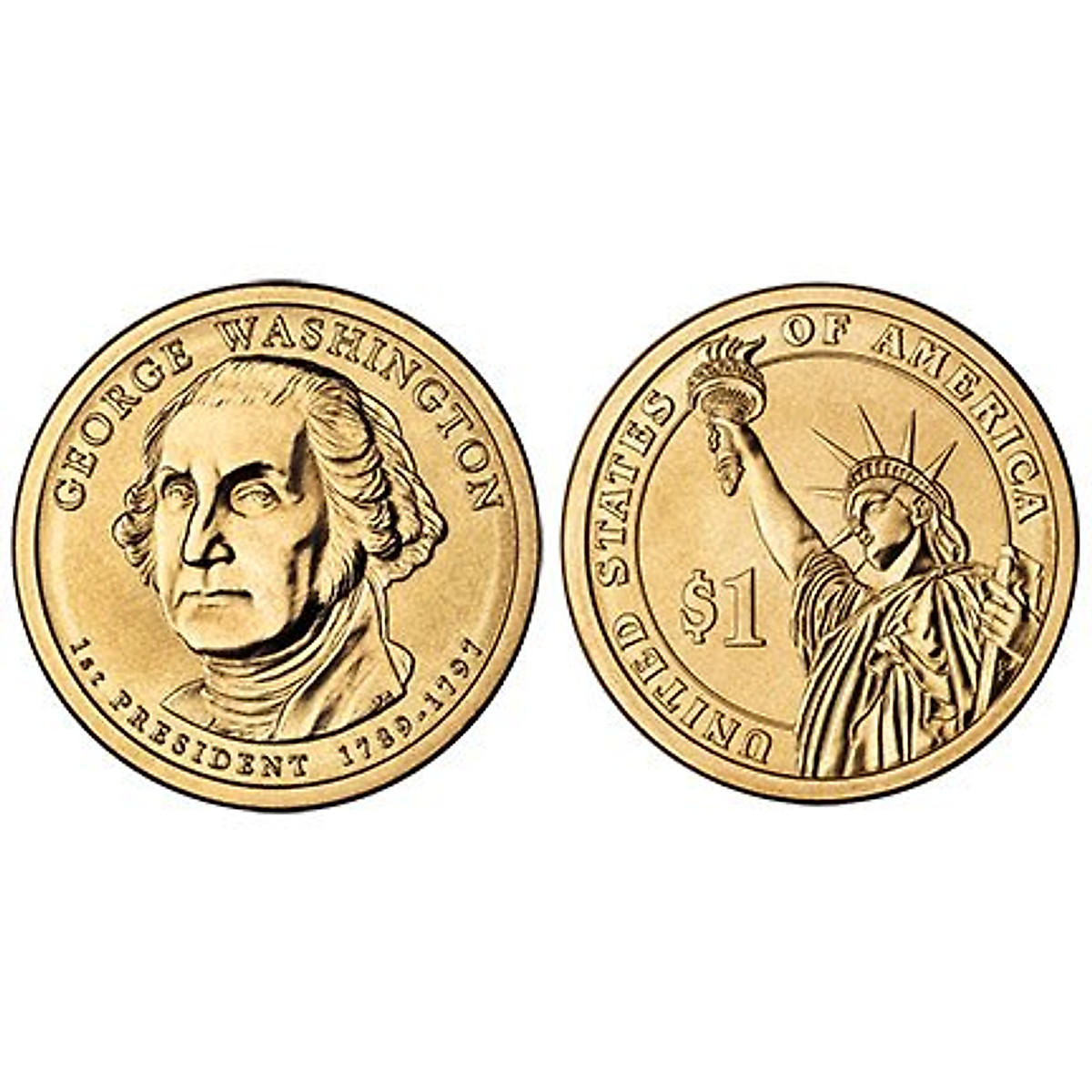 2007 George Washington Presidential $1 Coin - First President, 1789-1797