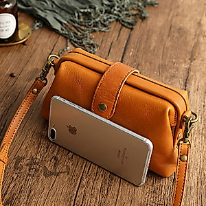 Kemstone Real Leather Small Crossbody Shoulder Bag for Women,Cellphone Bags Card Holder Wallet Purse and Handbags