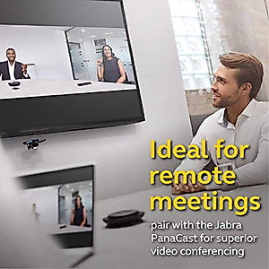Jabra Speak 750 Corded Speakerphone for Softphones – Easy Setup, Portable USB Speaker for Holding Meetings Anywhere with Outstanding Sound Quality (Renewed)