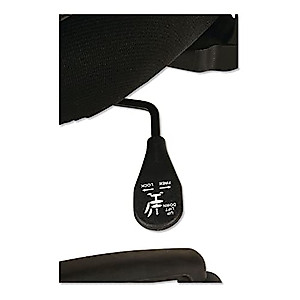 Alera Elusion II Series Mesh Mid-Back Synchro Seat Slide Chair, Supports Up to 275 lb, 17.51" to 21.06" Seat Height, Black