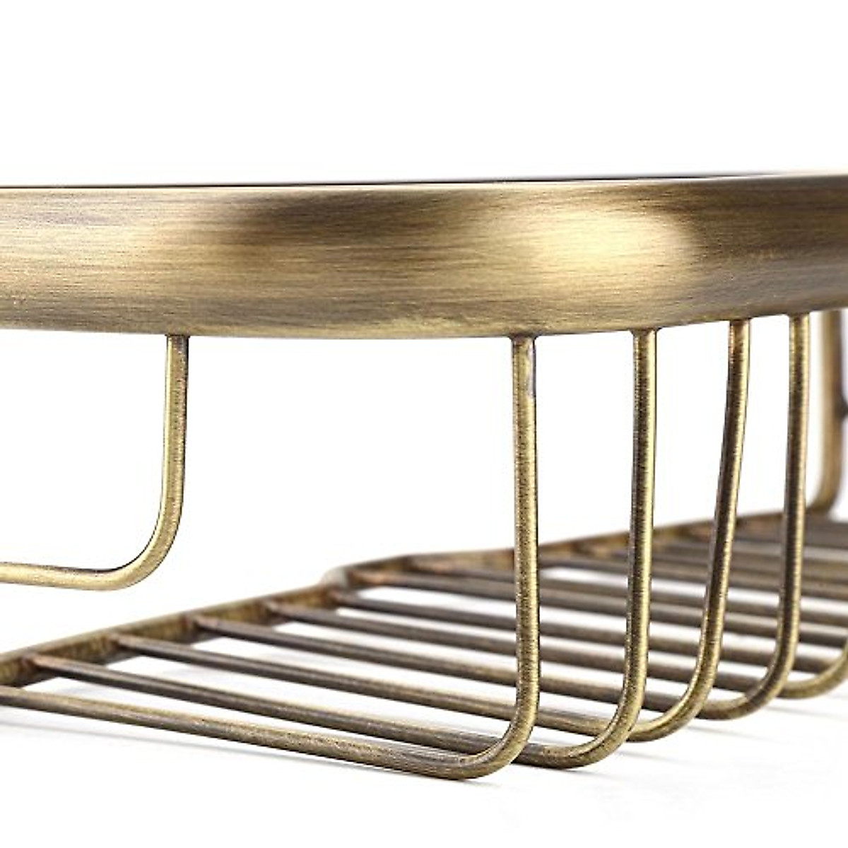 Yosoo Solid Copper Bathroom Shelf,Wall Mount Bathroom Shelf 30cm Solid Copper Shower Basket Bath Soap Shampoo Storage Holder