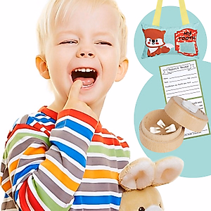 LAPEQQIOJEJ Tooth Fairy Pillow for Girls and Boys|Tooth Fairy Gifts|Tooth Fairy Tooth Holder|Tooth Fairy kit with Receipts