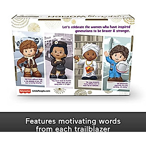 Fisher-Price Little People Collector Inspiring Women, Special Edition Figure Set Featuring 4 trailblazing Women from American History