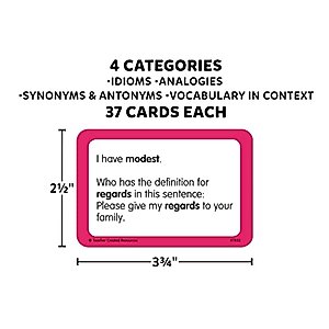 Teacher Created Resources 5&6 I Have Language Arts Game Multi, 5-1/2 x 4 x 1-3/4