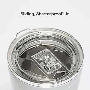 Corkcicle Disney Princess Belle Stemless Wine Glass Tumbler, Triple Insulated Stainless Steel Construction, Sliding Shatter-Proof Travel Lid, Keeps Beverages Chilled for 9 Hours, 12 oz