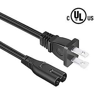 Replacement 1FT US 2Prong AC Power Cord Cable for Bose Solo 5 TV Soundbar Sound System