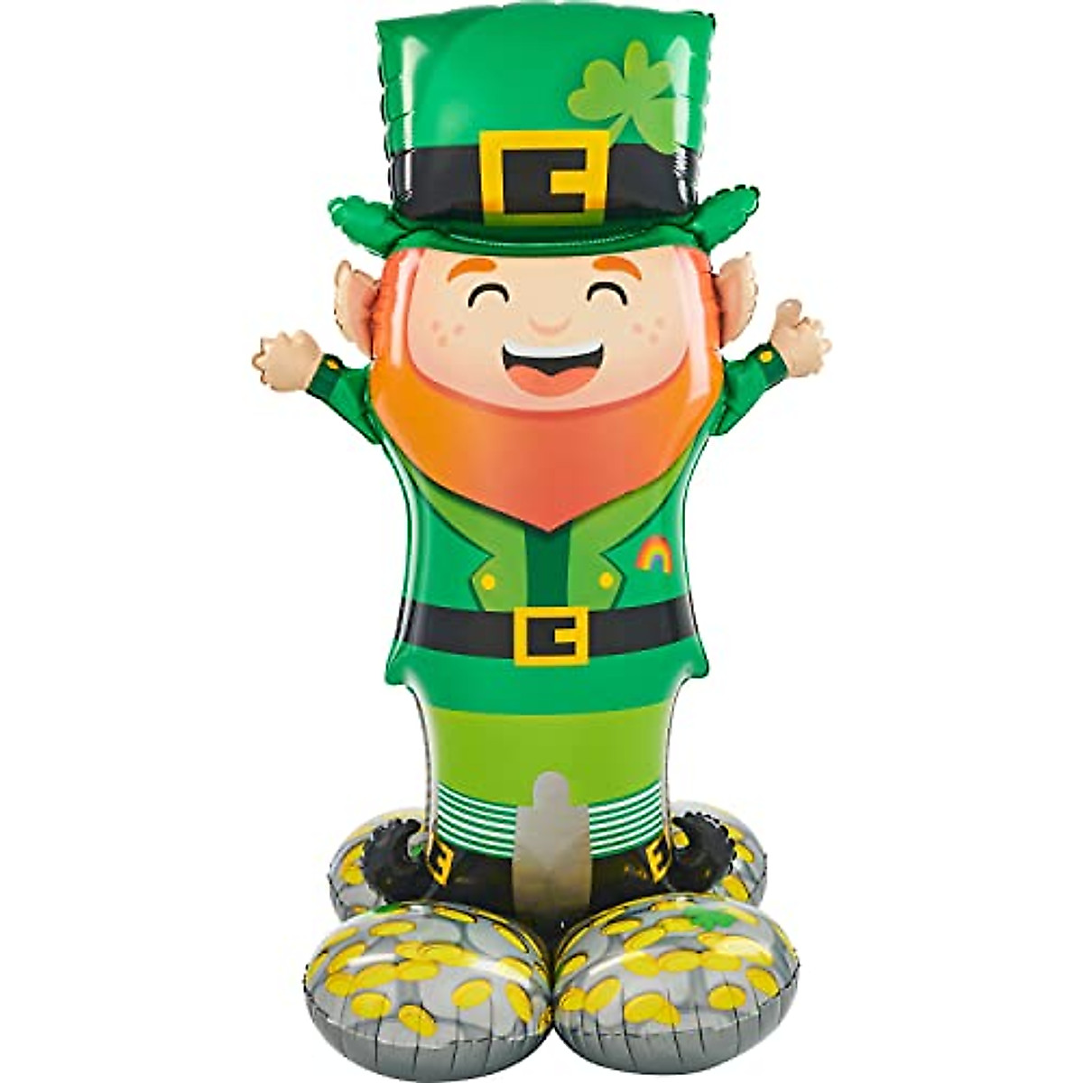 Anagram Lucky Leprechaun Airloonz Mylar Party Foil Balloon, 53", Multicolor