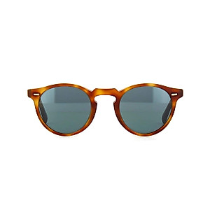 Oliver Peoples Unisex Gregory Peck Sun Semi Matte Light Brown/Indigo Photochromic
