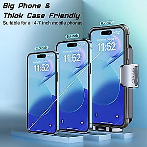 SUUSON Phone Holder for car -3in1 Long arm car Phone Holder Mount, Suitable for car Dashboard/Windshield/Vent, car Adjustable Phone Holder, Compatible with All Smart Phones and Cars