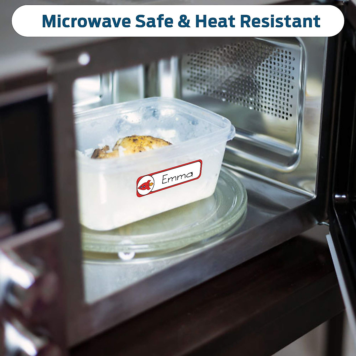 108-PACK Baby Bottle Labels, Daycare Labels. Name Labels / Clothing Labels for Daycare, School, Sports, Kids Gear. Waterproof, Self Laminating, & Heat Resistant!