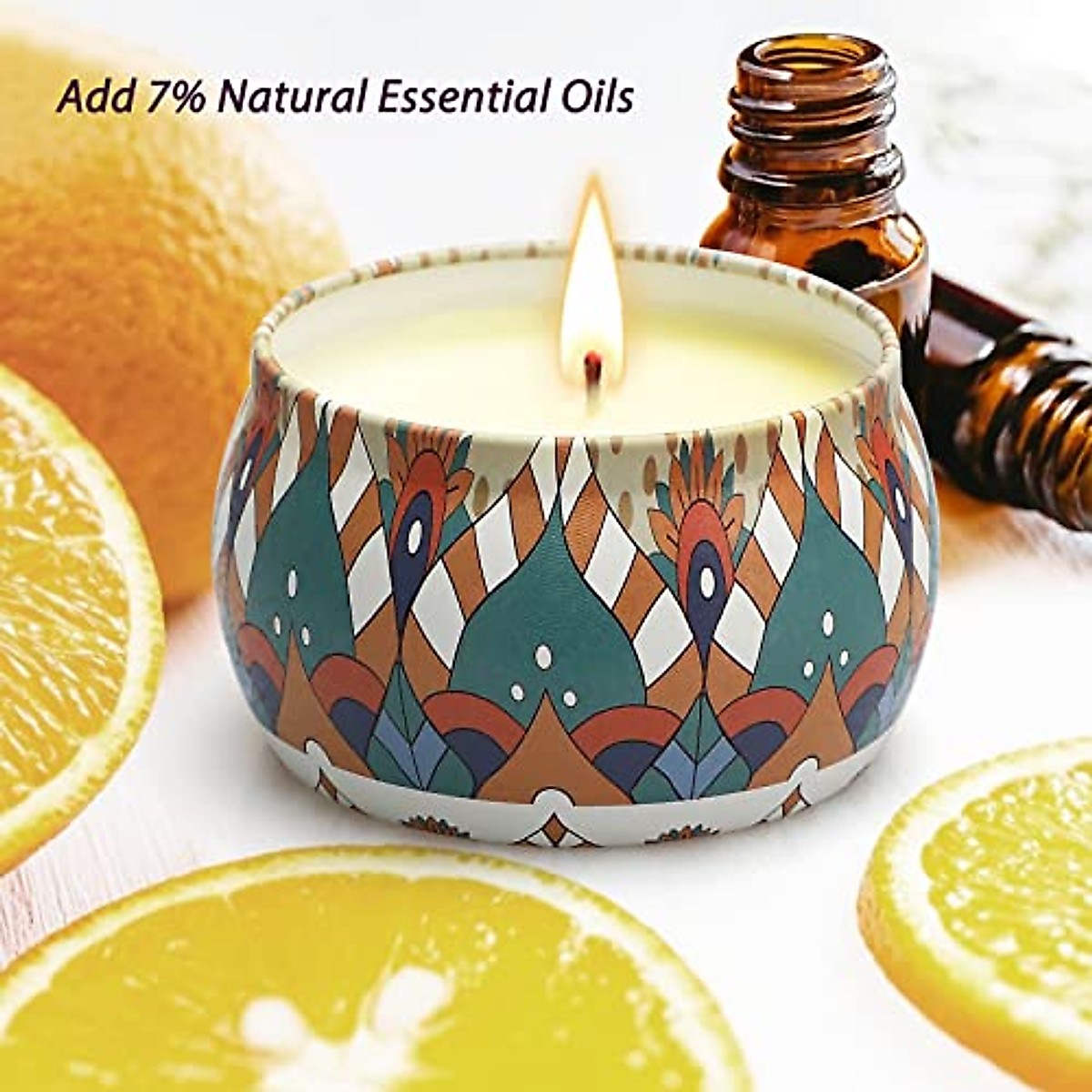 Candles Gifts for Women,4 Pack Scented Candles Clearance,120H Burning Aromatherapy Candles for Home Scented,Birthday Gifts for Women Soy Candles Gift Set for Christmas, Thanksgiving,ect