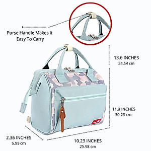 BunnyBoop Medium Small Baby Diaper Bag Backpack - Diaper Bags For Baby Girl Tote Diaper Bag Mini Diaper Bag Tote & Crossbody Baby Bag For Mom Bag | Baby Backpack Diaper Bags For Boys