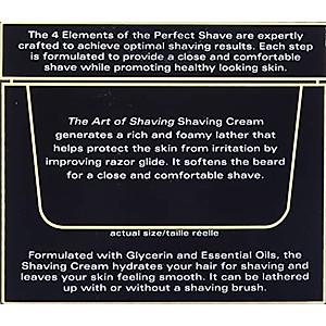 The Art of Shaving Unscented Shaving Cream for Men - Beard Care, Protects Against Irritation and Razor Burn, Clinically Tested for Sensitive Skin, 5 Fl Oz (Pack of 1)