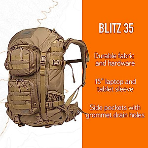 Mystery Ranch Blitz 35 Backpack - Tactical Daypack Molle Hiking Packs, 35L, L/XL,Coyote