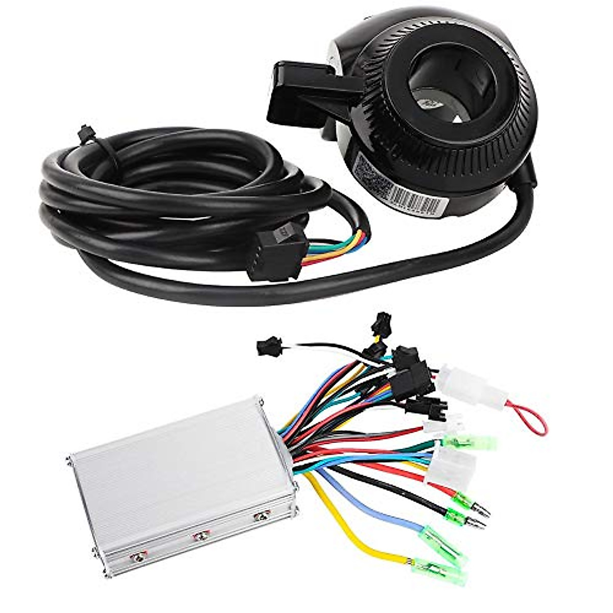 Motor Brushless Controller, 48V 350W Motor Controller Waterproof LCD Display Thumb Throttle Panel Electric Bicycle Scooter Brushless Controller Kit