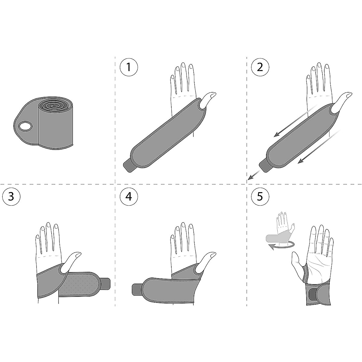 Bracoo Wrist Compression Wrap Brace for Carpal Tunnel, Adjustable Support Strap bands,Weightlifting, Fitness, Tendonitis, Arthritis, Joint Pain Relief, Wrist Tendonitis, Right & Left Hand, WS10