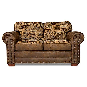 American Furniture Classics Model River Bend loveseat, Brown
