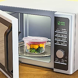 Lawei 70 Pack Plastic Deli Food Containers with Lids - 12 Oz Food Storage Containers Freezer Deli Cups for Soup, Party Supplies, Meal Prep and Portion Control