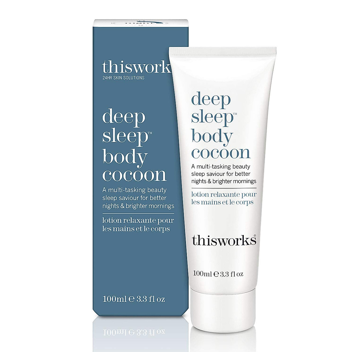 This Works Deep Sleep Body Cocoon | Multi-Tasking Night Cream with Lavender & Chamomile | Hydrates, Calms & Promotes Restful Sleep | Aromatherapeutic Formula, 3.3 oz / 100ml