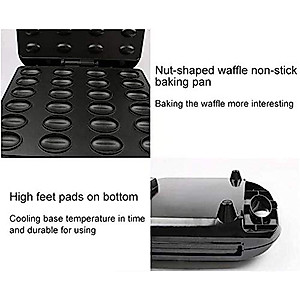zaizai Electric Walnut Cake Maker, Automatic Mini Nut Waffle Bread Machine Sandwich Iron,Toaster Baking Breakfast Pan Oven