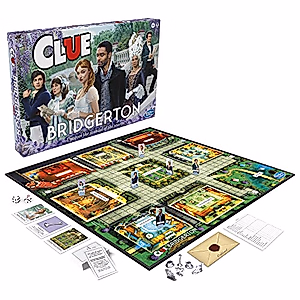 Hasbro Gaming Clue: Bridgerton Edition-BoardGame for Ages 17+Game for Bridgerton Fans for 3-6 Players, Inspired by Shondaland's Original Series on Netflix