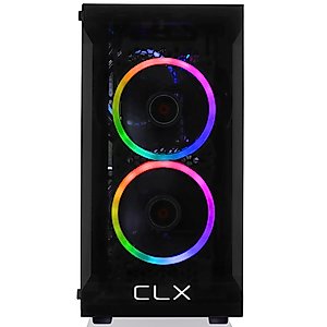 CLX SET TGMSETRXM2501BM Gaming Desktop Computer - AMD Ryzen 7 5700G Octa-core [8 Core] 3.80 GHz - 16 GB RAM DDR4 SDRAM - 1 TB M.2 PCI Express NVMe SSD - Mini-tower - Black