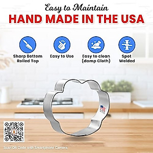 Paw Print Tin Cookie Cutter 2.25 Inch – Made in the USA – Foose Cookie Cutters Tin Plated Steel - Paw Print Tin Cookie Mold