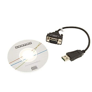 GearMo® Windows 10, 7 64-bit Compatible USB to Serial Adapter RS232 DB9 Short 8 Inch Cable