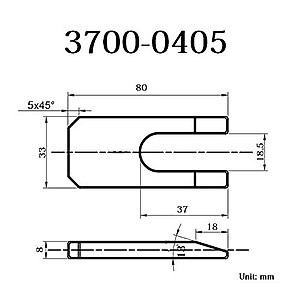 HHIP 3700-0405 JT6 or JT33 Drill Chuck Removal Wedge Set