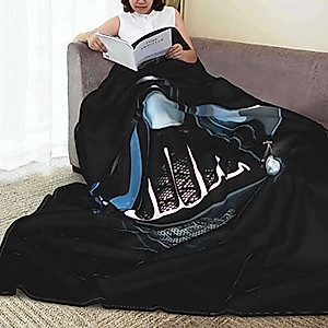 Flannel Throw Travel Blanket Darth Vader for Sofa / Living Room / for Adults Or Children Black 50"X40"
