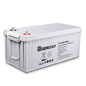 Renogy 400 Watt 12 Volt Premium 4 Pcs 100W Panel+40A MPPT Charge Controller, 400W & Deep Cycle AGM Battery 12 Volt 200Ah, 3% Self-Discharge Rate, 2000A Max Discharge Current