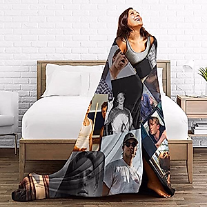 Gadimen Drew Starkey Throw Blanket, Super Soft Lightweight Flannel Fleece Blankets for Bed Couch Sofa, All Season Warm Cozy Fuzzy Plush Microfiber Blanket for Hot Sleepers 50x40 inches