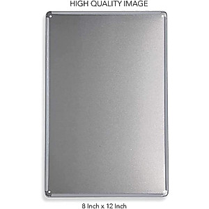 Decleezw WWII Tanks Metal Sign Retro Military Poster Prints Home Bar Pub Wall Decor Gifts for Military 12x8 Inch