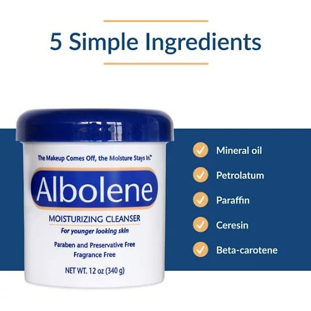 DSE Albolene Moisturizing Cleanser, Unscented, 12 Fluid Ounce