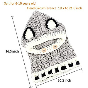 BicycleStore Kids Winter Hat, Girls Boys Knit Caps Scarf Hats Grey