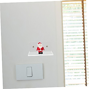 VILLFUL 4pcs Storage Rack Monitor Self Wall Mount Small Floating Shelf Monitor Wall Mount Shelf Speaker Shelf Speakers Wall Shelf Universal Floating Shelf Mall Wall Shelf Acrylic